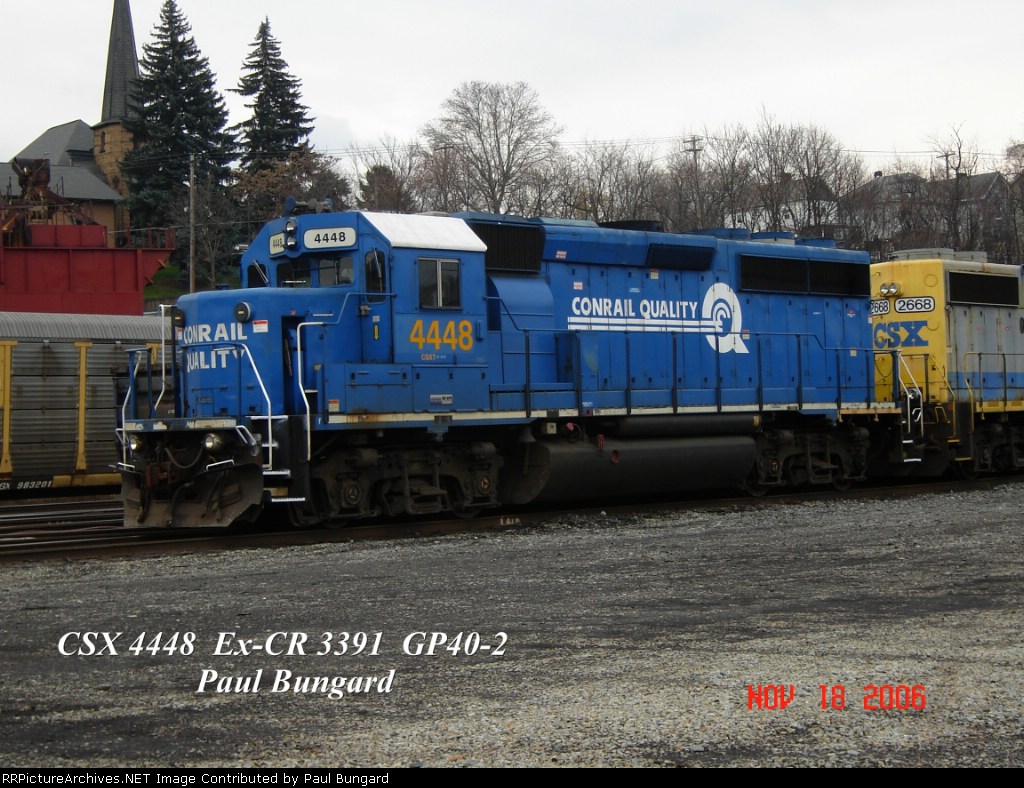 CSX 4448 Ex-CR 3391 GP40-2 11/18/2006